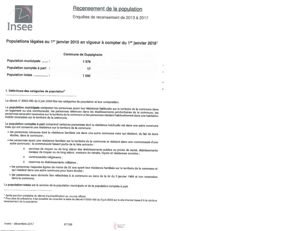 Recensement de la population